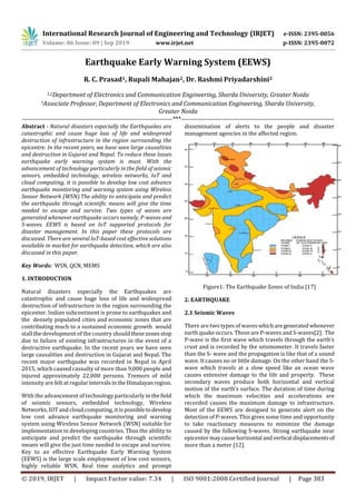 IRJET- Earthquake Early Warning System (EEWS) | PDF