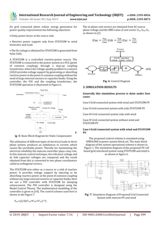 IRJET- Power Quality Improvement of Grid Connected Renewable System using STATCOM Controller at ...