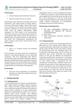 IRJET- Enhancement of Security in Cloud Storage of Electronic Health Records based on Secret ...