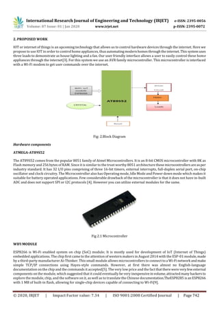 IRJET- Home Monitoring over IoT based Wifi Module | PDF