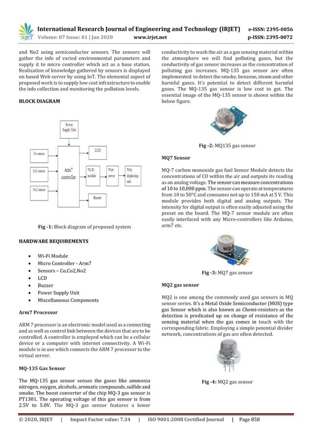 IRJET- An IoT based Low Cost Air Pollution Monitoring System | PDF
