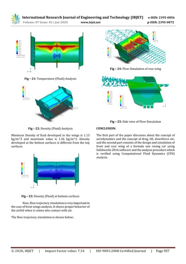 IRJET- Design and Simulation of Aerodynamic Wings of Formula One Racing Car | PDF