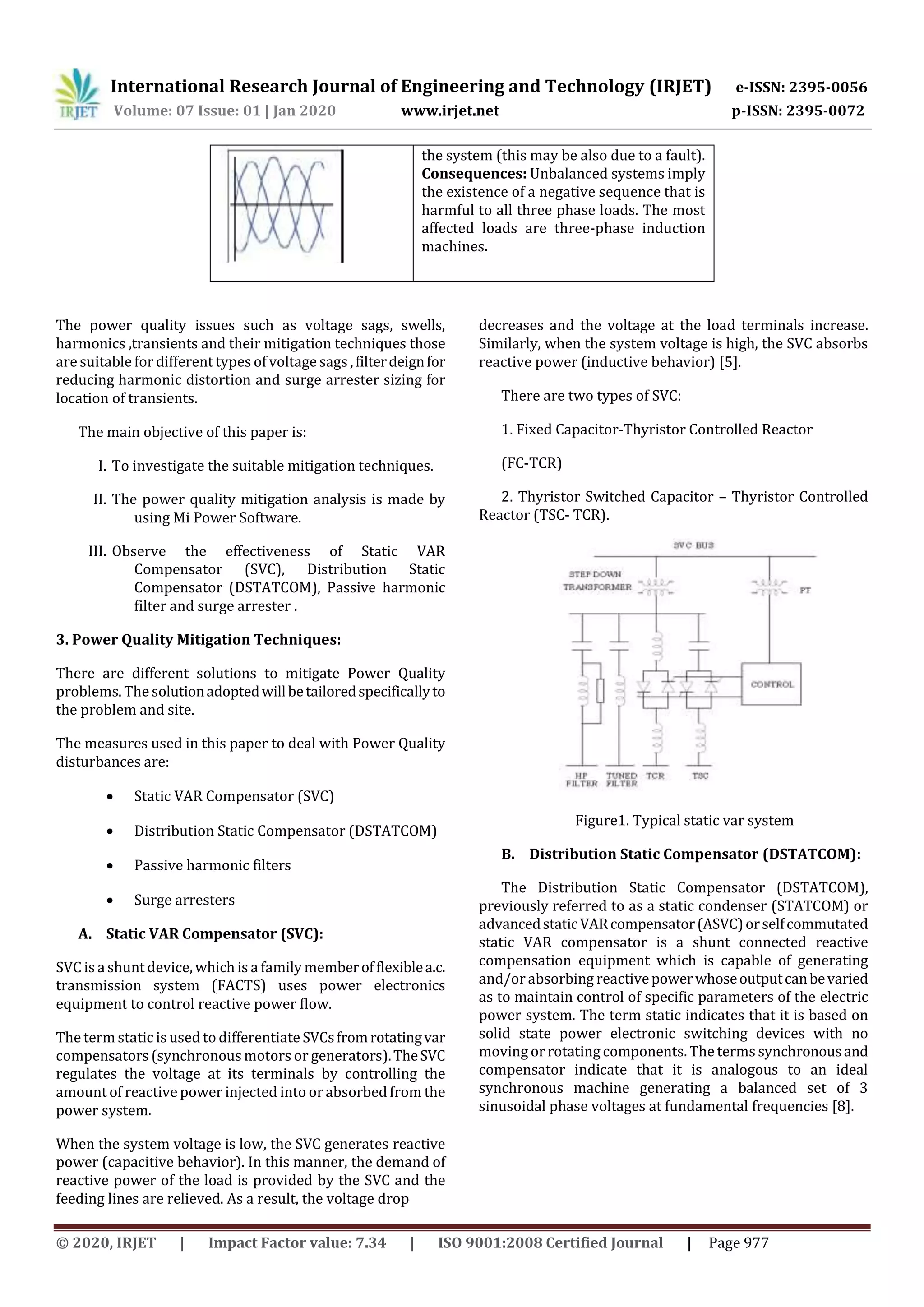 IRJET- Mitigation Techniques of Power Quality Issues in Electrical Power System | PDF