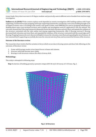 IRJET- Seismic Analysis of a Tall Structure Considering X Type Bracings at the Corner Edges ...