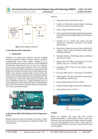 IRJET- Water Management in Agricultural Field using IoT | PDF