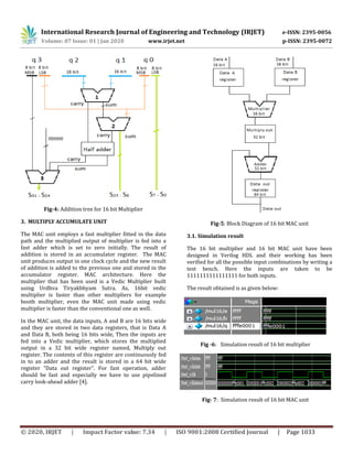 IRJET- An Efficient Multiply Accumulate Unit Design using Vedic Mathematics Algorithm | PDF