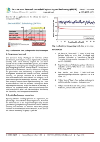 IRJET- Performance Comparison of Real-Time Garbage Collection in the Sun Java Real-Time Systems ...