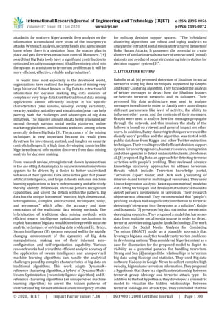 IRJET- Big Data Analytics of Boko Haram Insurgency Attacks Menace in Nigeria using Dynamick ...