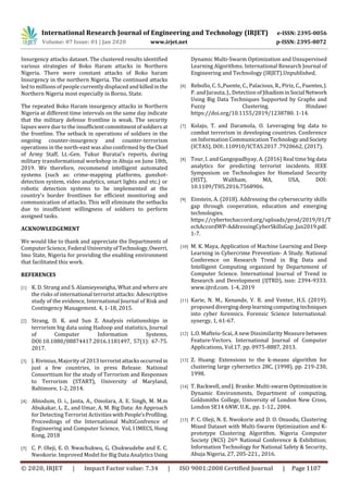 IRJET- Big Data Analytics of Boko Haram Insurgency Attacks Menace in Nigeria using Dynamick ...