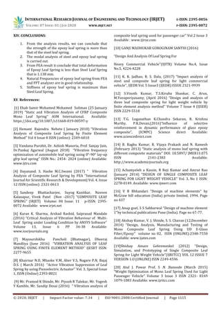 IRJET- Vibration Analysis of Composite Mono Leaf Spring | PDF