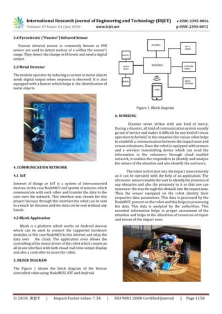 IRJET- Rescue Robot using ESP Microcontroller | PDF