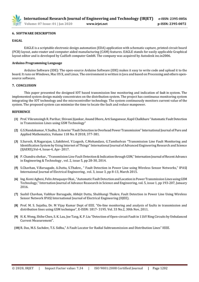 Irjet Fault Detection Classification And Location Using Gps System Pdf