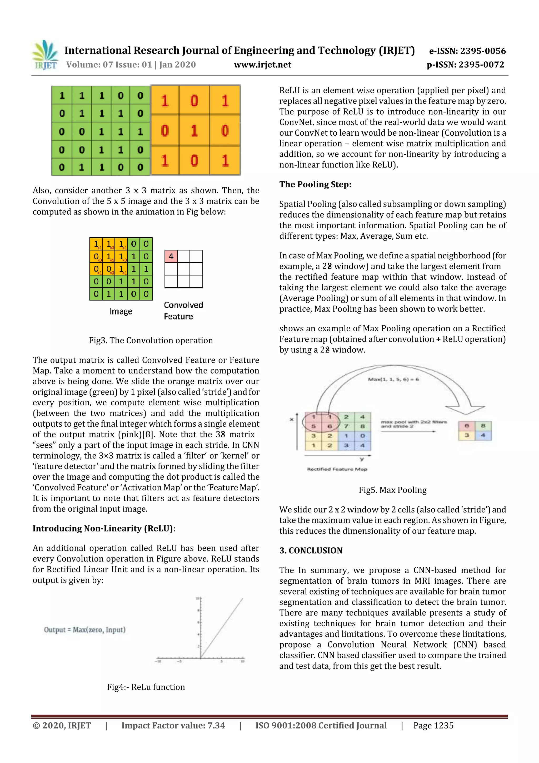 Irjet Brain Tumor Detection Using Convolutional Neural Network Pdf