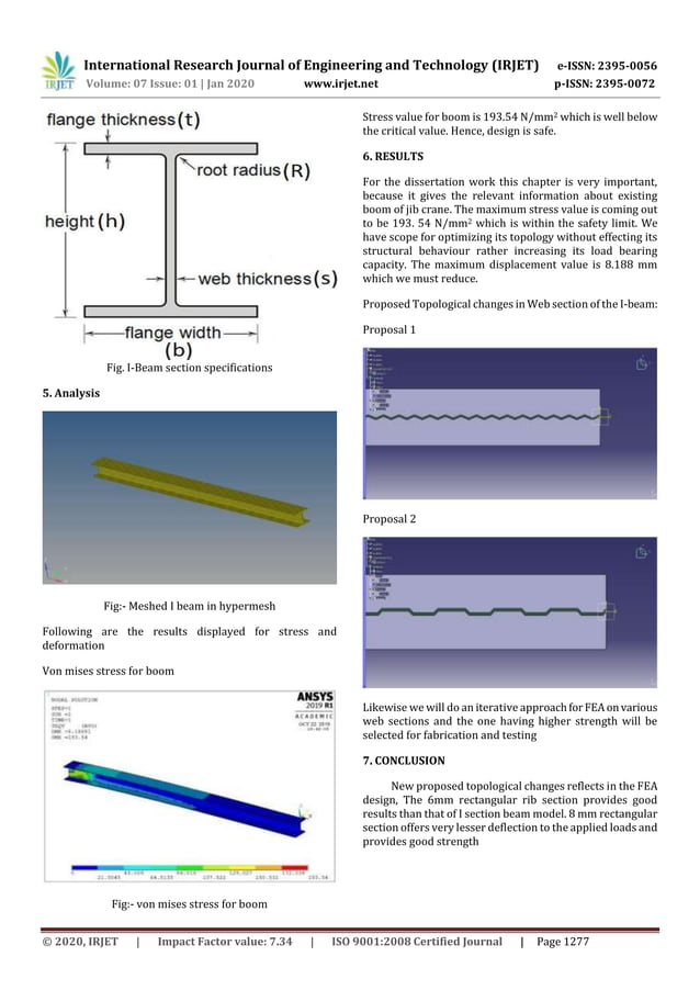 IRJET- Design and Optimization of Jib Crane Boom | PDF
