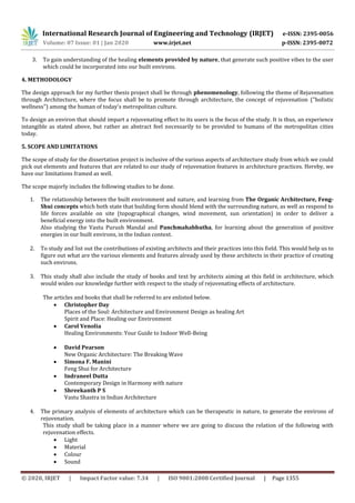 IRJET- Rejuvenation through Architecture | PDF