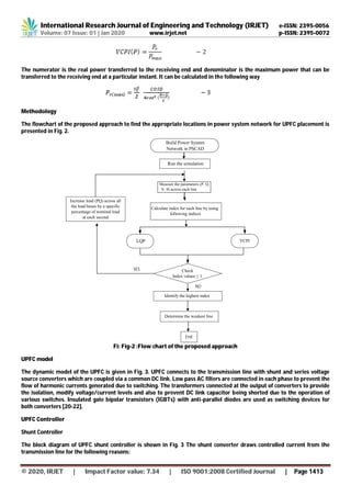 IRJET- A Placement Method of Fuzzy based UPFC to Enhance Voltage Stability Margin | PDF