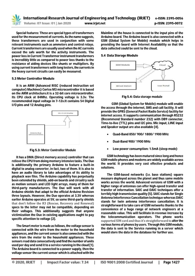 IRJET- Energy Meter Reading over Internet | PDF | Internet of Things ...