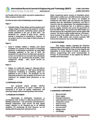IRJET- Wireless Monitoring of Distribution Tranformer and Inform to Electrical Board | PDF