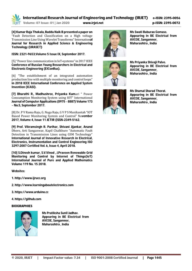 IRJET- Arduino based Smart Grid Power Monitoring and Control by using IoT | PDF | Internet of ...