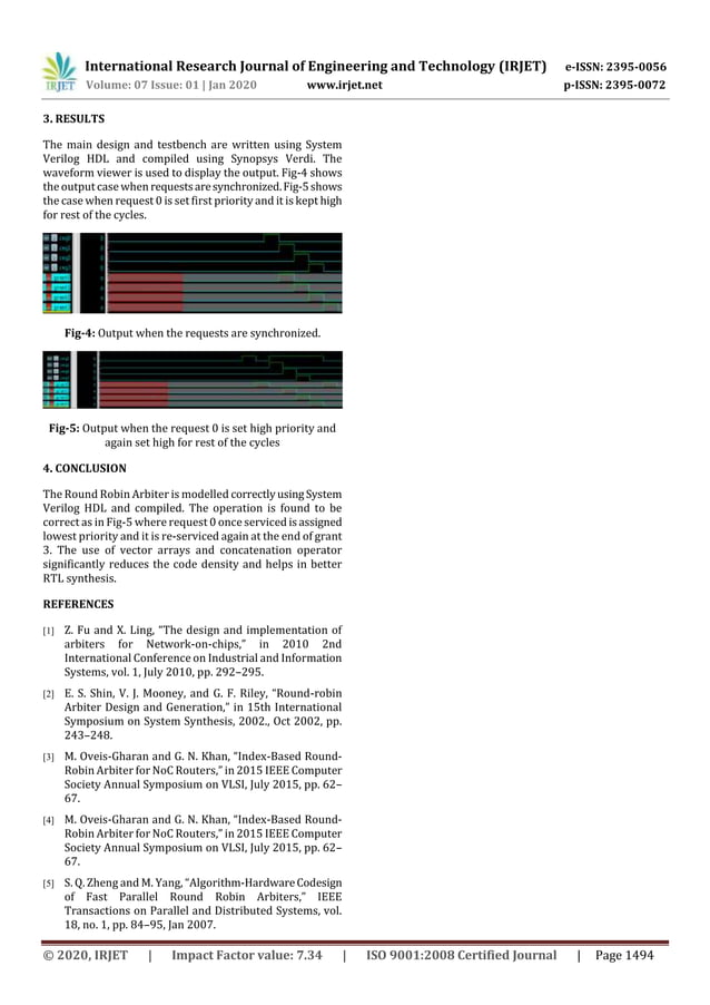 Irjet Design Of A Round Robin Bus Arbiter Using System Verilog Pdf 
