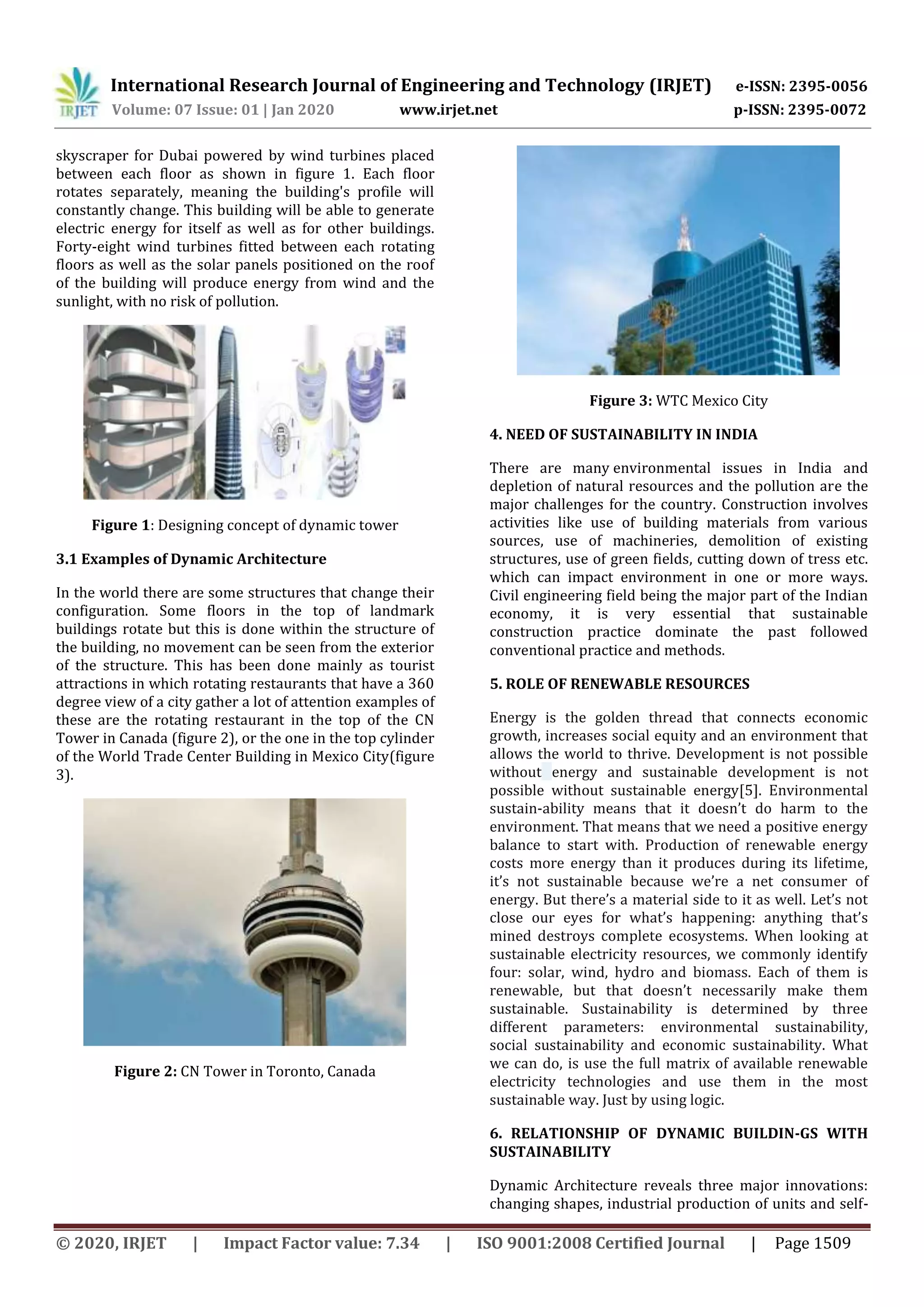 IRJET- Sustainability in Architecture: Dynamic Buildings, “The Future ...