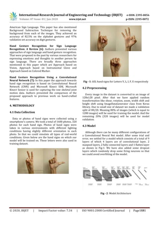 IRJET- Hand Sign Recognition using Convolutional Neural Network | PDF