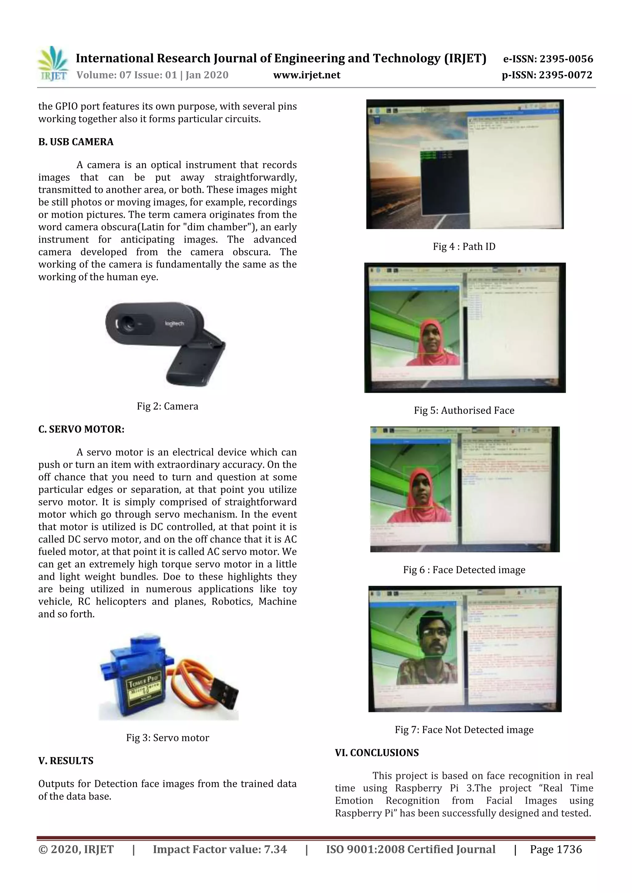 Irjet Face Recognition Based Attendance System Using Raspberry Pi Pdf