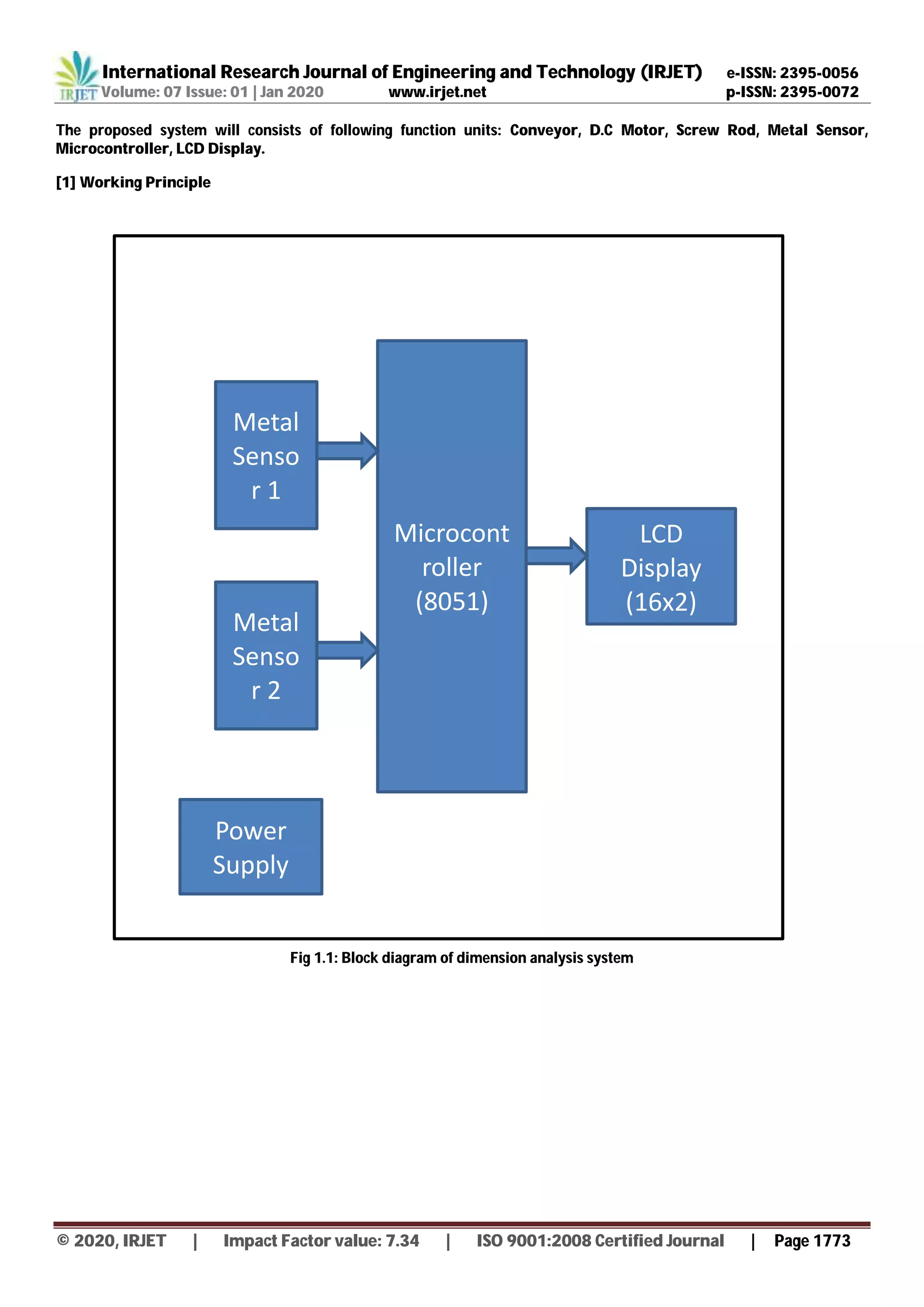 IRJET- Material Dimension Analyzing in Conveyor | PDF