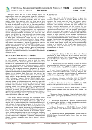IRJET- Design of Low Complexity Channel Estimation and Reduced BER in 5G Massive MIMO OFDM ...