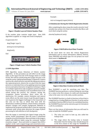 IRJET- Designing of OCR Tool Box for Decoding Vehicle Number Plate using MATLAB | PDF