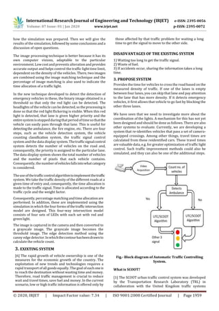 IRJET- Simulation based Automatic Traffic Controlling System | PDF