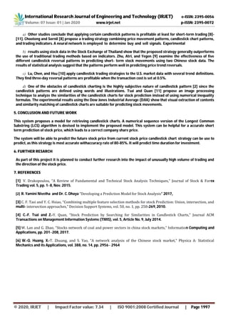 IRJET- Stock Market Prediction using Candlestick Chart | PDF
