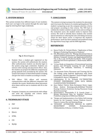 IRJET- Placement Management and Prediction System using Data Mining and Cloud Technology | PDF ...