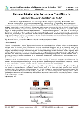 IRJET- Glaucoma Detection using Convolutional Neural Network | PDF