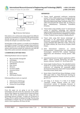 IRJET- Review: IoT based Smart Washroom | PDF