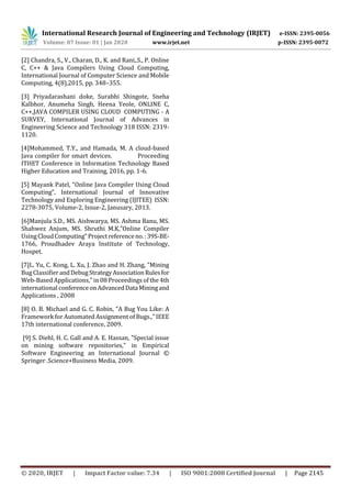 IRJET- Online Compiler for Computer Languages with Security Editor | PDF