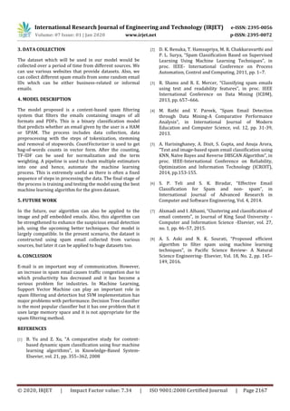 IRJET- Suspicious Email Detection System | PDF