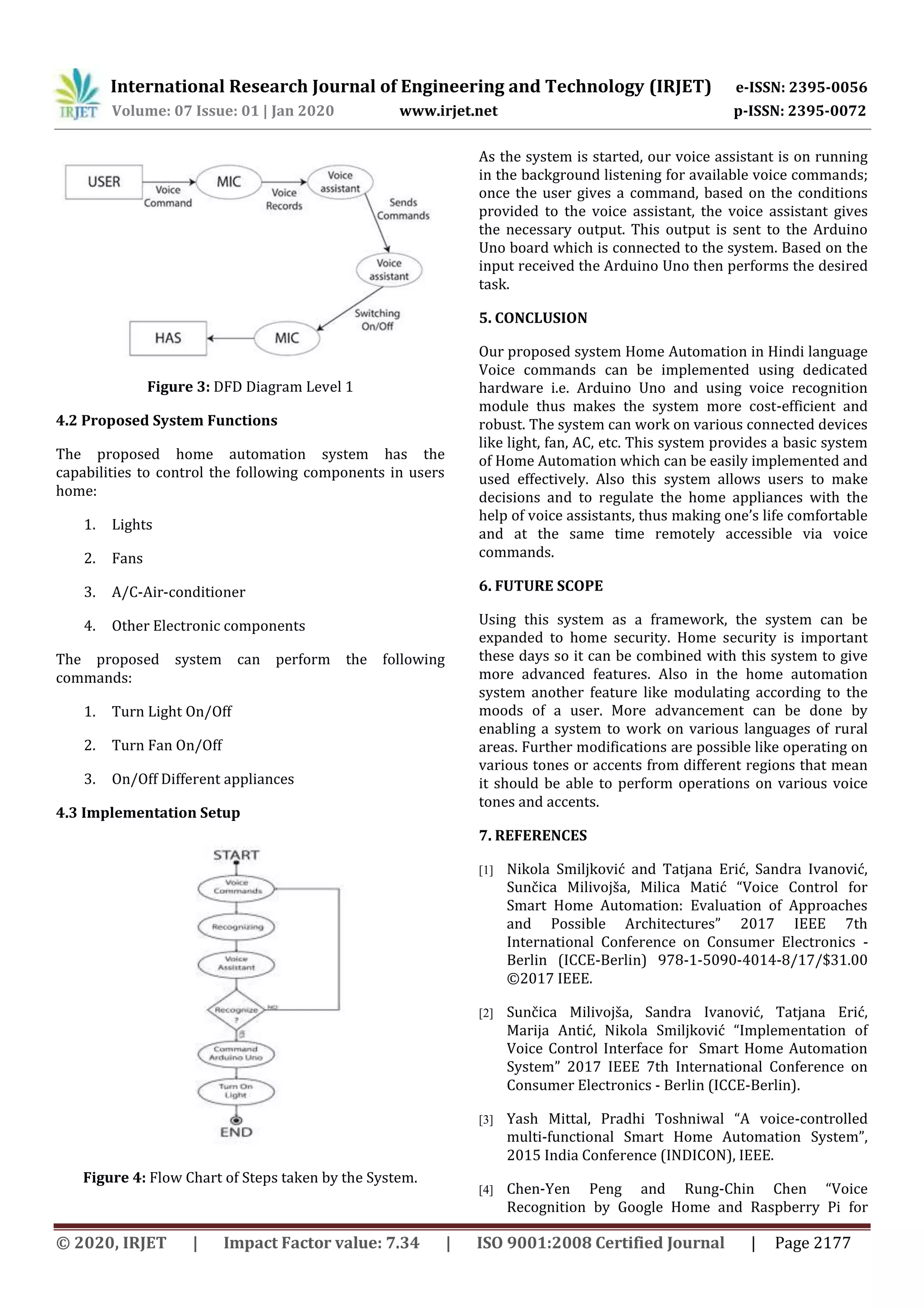 IRJET- Home Automation using Voice Commands in the Hindi Language | PDF