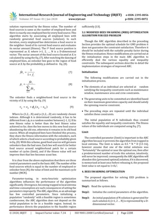 IRJET- Modified BEE Swarming Algoritm to Emission Constrained Economic Dispatch Problem | PDF