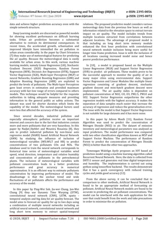 IRJET- Analysis and Prediction of Air Quality | PDF