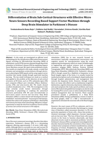 IRJET- Differentiation of Brain Sub-Cortical-Structures with Effective ...