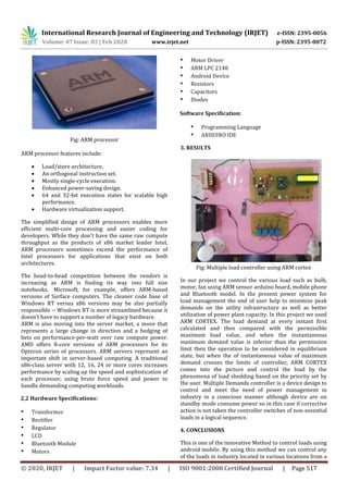 IRJET- Multiple Load Controller for Industry using ARM Cortex | PDF