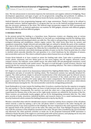 IRJET - Fire Fighting Robot Remotely Controlled by Voice based Android ...