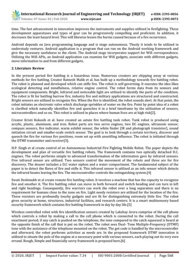 IRJET - Fire Fighting Robot Remotely Controlled by Voice based Android Application | PDF ...