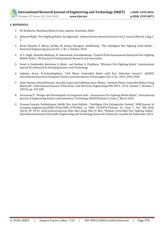 IRJET - Fire Fighting Robot Remotely Controlled by Voice based Android ...