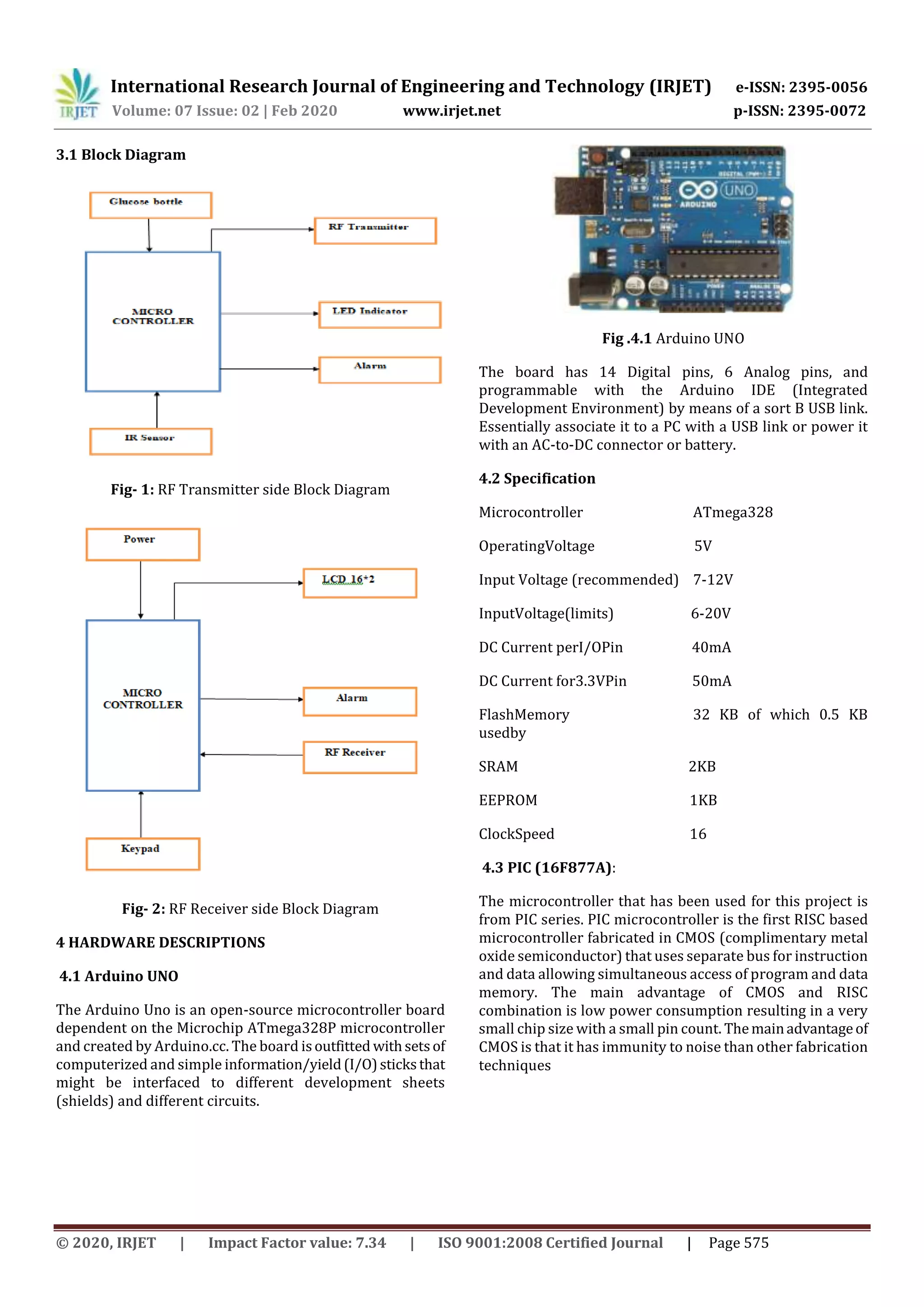 IRJET - Intravenous Fluid Level Indicator with Movable Sensor Unit | PDF