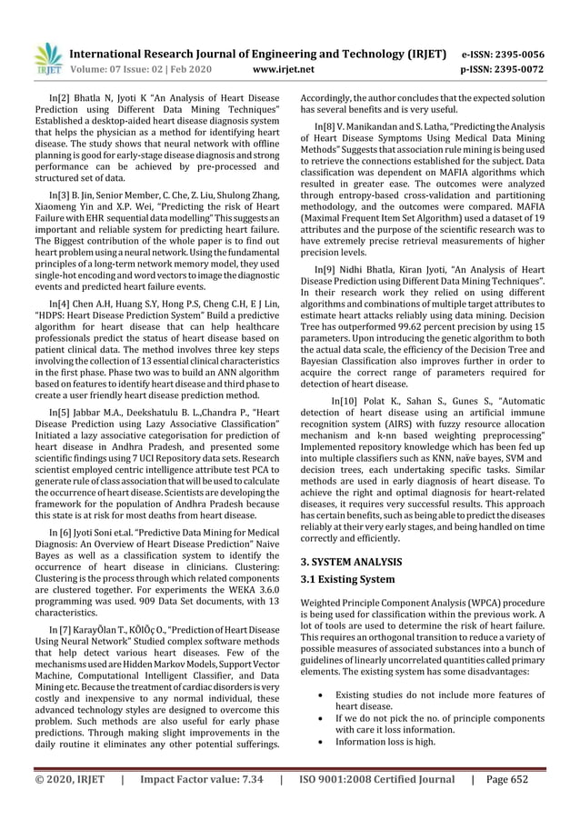 IRJET- Heart Failure Risk Prediction using Trained Electronic Health ...