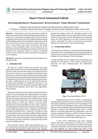 IRJET- Smart Travel Automated Vehicle | PDF | Internet | Computing