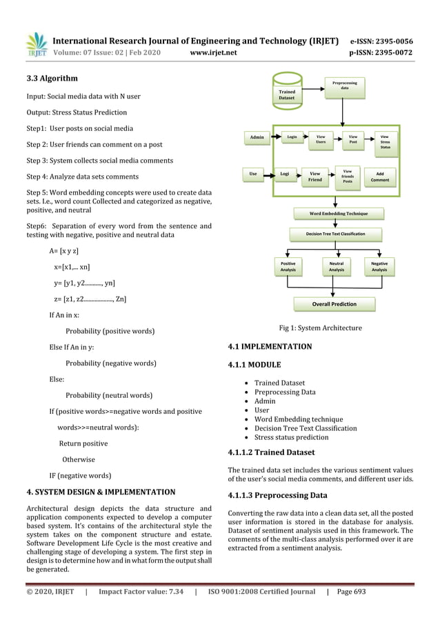 IRJET - Social Network Stress Analysis using Word Embedding Technique | PDF