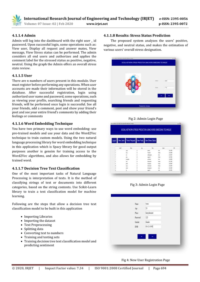 IRJET - Social Network Stress Analysis using Word Embedding Technique | PDF